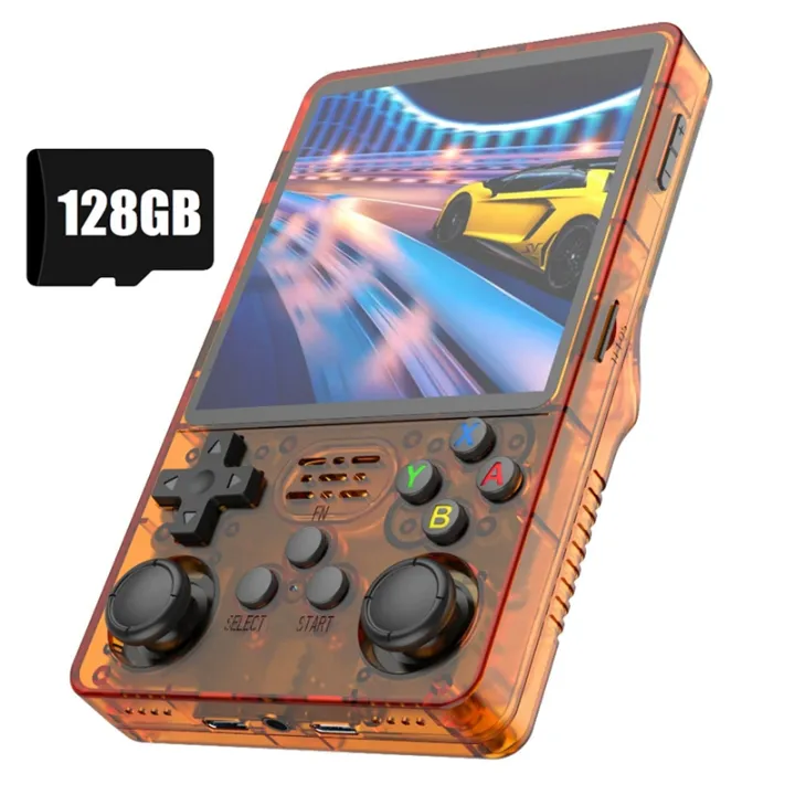R36S PIUS Retro Handheld Game Console 128GB 4inch IPS Screen Video Game ...