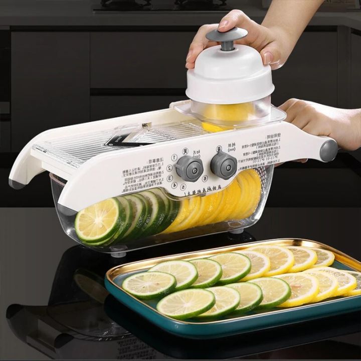 5 Types Adjustable Mandoline Slicer Lemon Grater Vegetable Slicer With ...