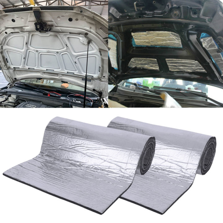 10/20PCS 5mm Sound Insulation Mat Aluminum Foil Noise Proofing Deadener ...
