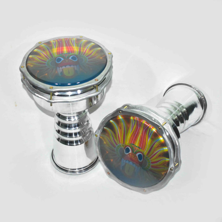 9 Inch Srilanka Devil girl Printed Aluminium Darbuka with 1-Year ...