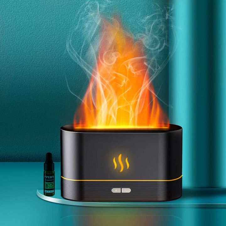 Flame Fire Humidifier Aromatherapy Diffuser Aromatic Essences House ...