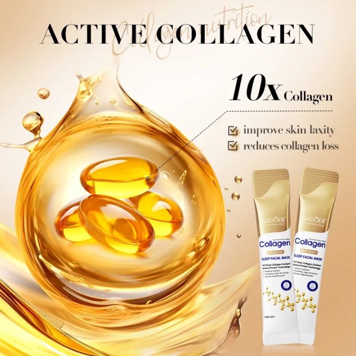 NEW Skincare Moisturizing Brightening Sleeping Mask Facial OER Collagen ...
