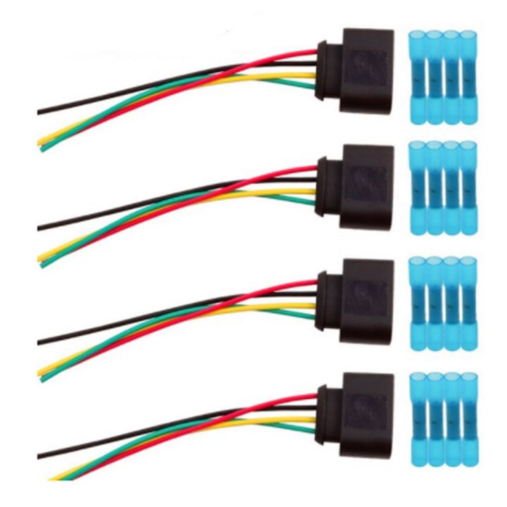 4 Set Ignition Coil Connector Harness Wiring Plug for Audi A3 A4 A5 A6 ...