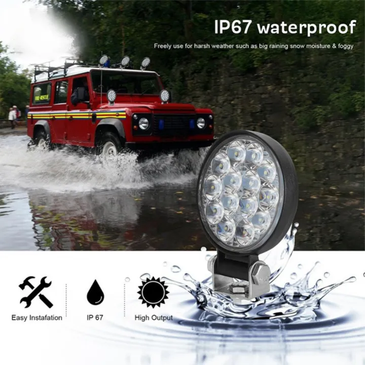 42W 14 LED Car Work Light Bar Spot Truck ATV Tractor Driving Fog Lamp ...
