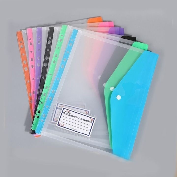 6pcs 11 Holes Document Organiser A4 File Folders Wallets File Organizer ...