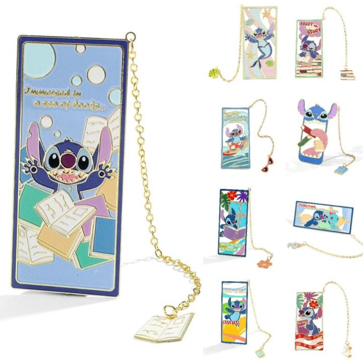 Fans Collection Supplies Anime Stitch Metal Bookmark Gold Color ...