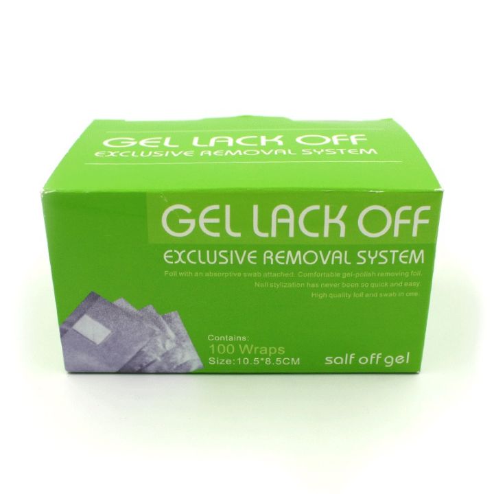 NEW Soak Off Gel Aluminum Foil Paper With Cutton For UV Gel Wraps ...