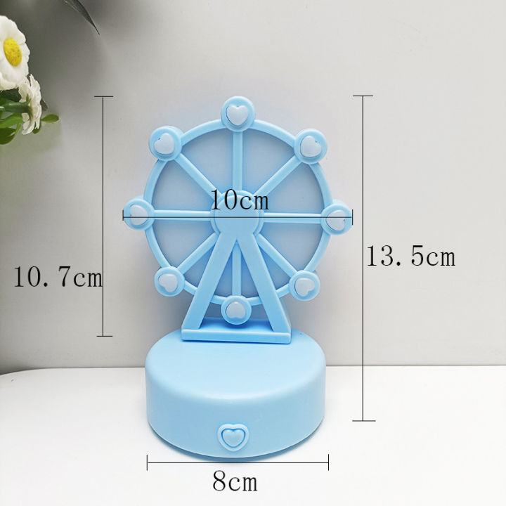 New Cute Ferris Wheel Shape Small Night Lamp Children's Handmade DIY ...