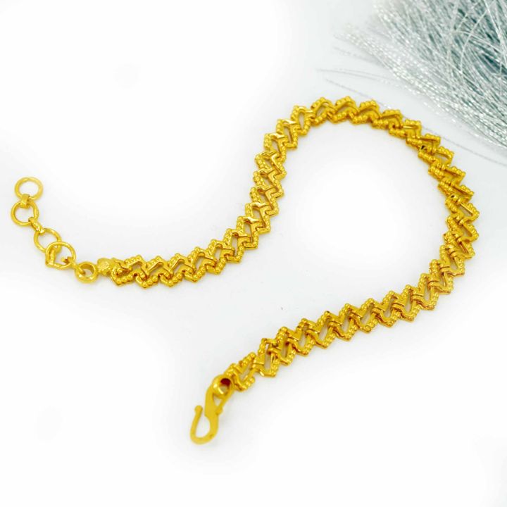 Gold plated Double HEART BEAT Line Bracelet Bangle Jewelry Lovers Gifts ...