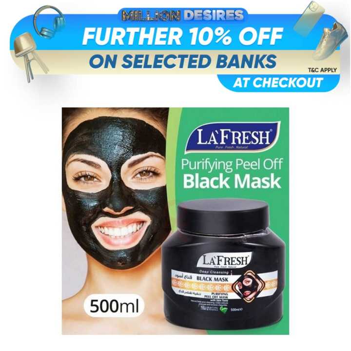 La Fresh Deep Cleansing Purifying Peel Off Black Mask 500ml | Daraz.lk