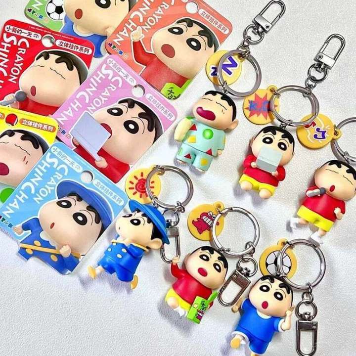 NEW New Crayon Shin-Chan Keychain Anime Figures Shin Chans Day Bag ...