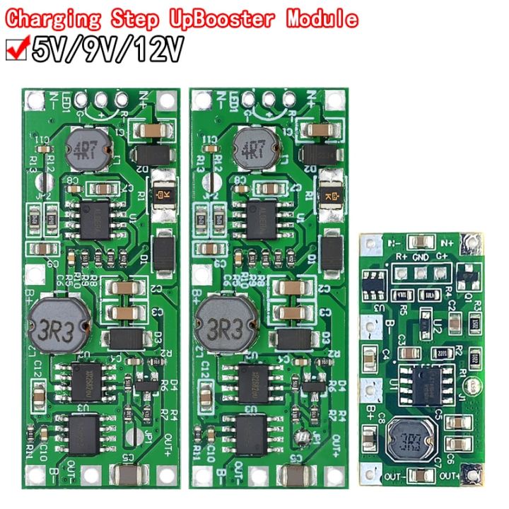 DC 5V 9V 12V Charging Step Up Booster Module for 18650 Lithium Battery UPS Voltage Converter ...