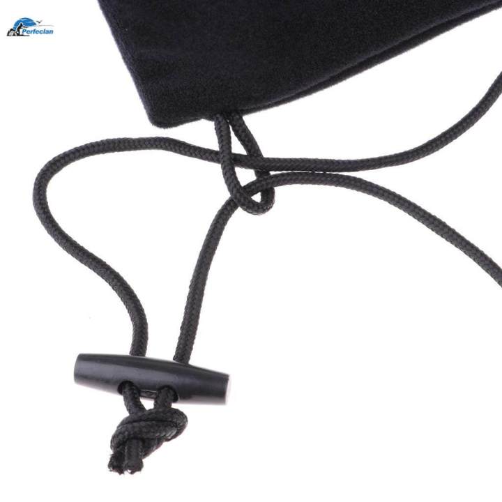 Badminton Racket Cover Storage Case carry pouch Black Strap Soft Suede ...