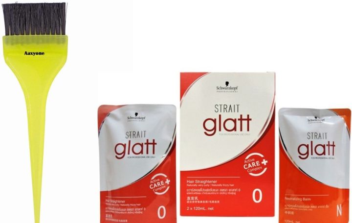 Schwarzkopf Strait Glatt Contains 120MI Straightening Cream Plus 120Ml ...