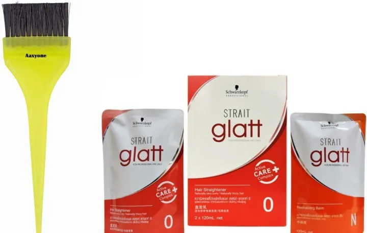 Schwarzkopf Strait Glatt Contains 120MI Straightening Cream Plus 120Ml ...
