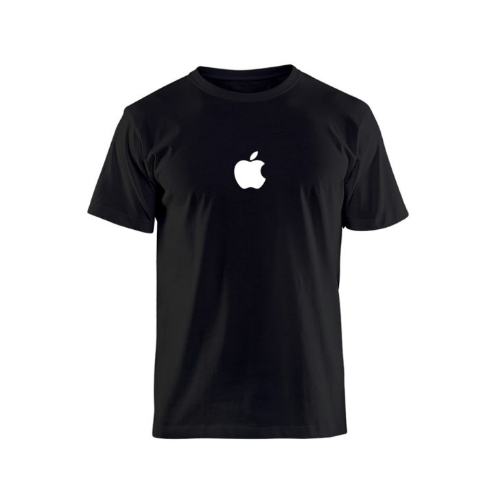 Apple logo Printed Blue T Shirt For Men Women Unisex By The Nirmana ...