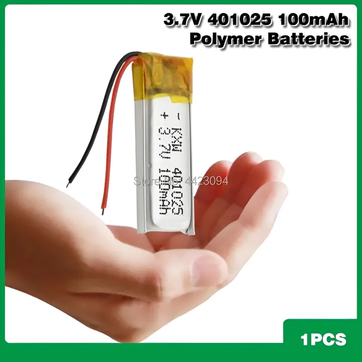 401225 401025 401525 3.7v 100mAh Li-ion Li-Po Cells Lithium Polymer ...