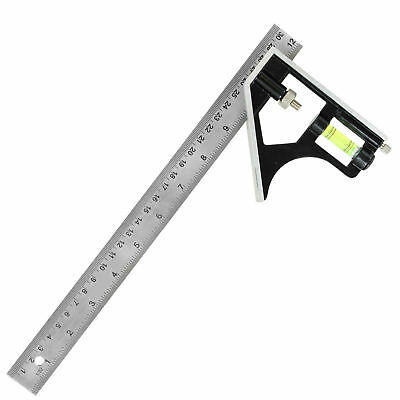 Adjustable Combination Set Tri Square Sliding Metal Ruler Level | Daraz.lk