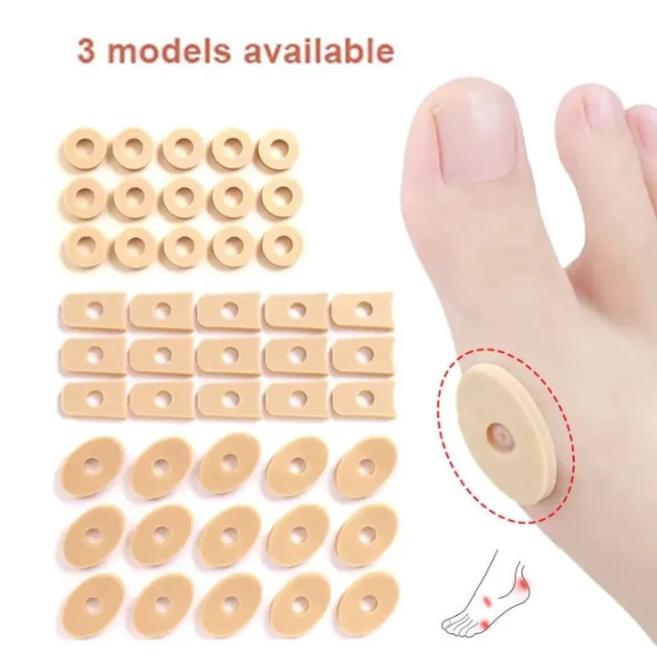 15/45PCS Sheet Callus Cushions Shoes Heel Pad Foam Round Toe Foot Corn ...
