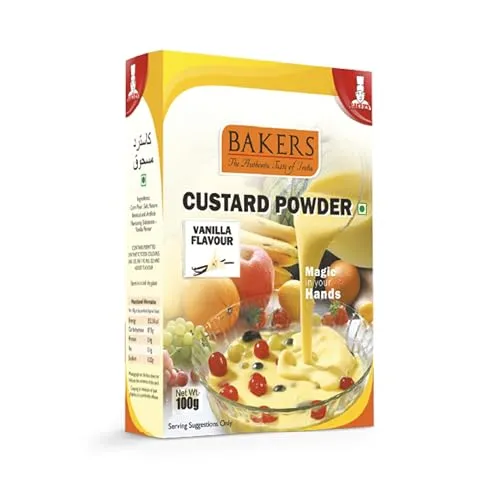 BAKERS Custard Powder Vanilla Flavour Pack of 3 (100 gm x 3) (FROM ...