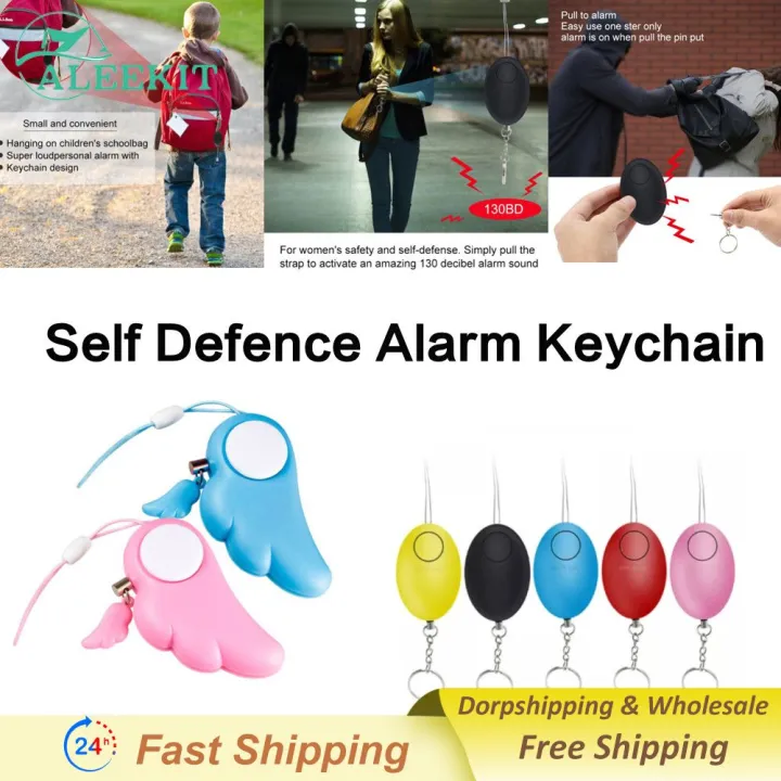 Self Defence Alarm Keychain Women Personal Protection Alarm Anti-Attack ...