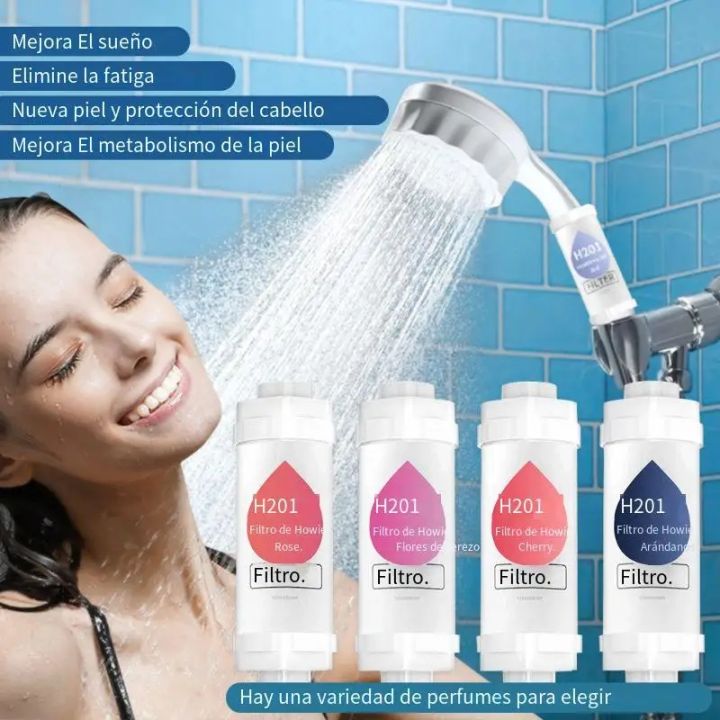 Bathroom Shower Water Filter Nourish Skin Vitamin C Shower Fragrant ...