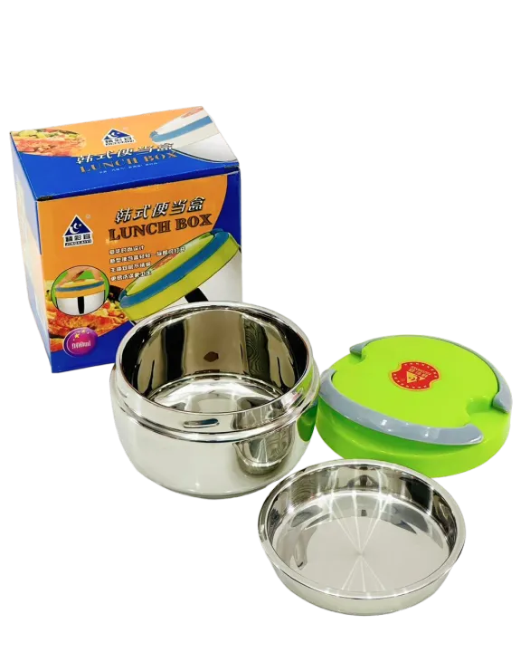 Stainless Steel Lunch Box / Tiffin Basket Double Layer Food Container ...