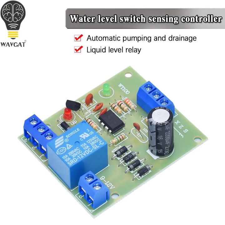 Water Level Controller Switch Liquid Level Sensor Module Automatically Pumping Drainage ...