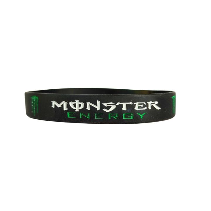 Monster Black Silicone Mens & Womens Unisex hand band Wristband ...