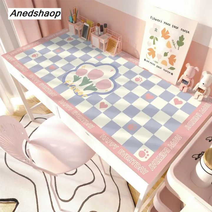 Anedshaop Mitts Cozies Table mat ins wind pvc leather student study ...