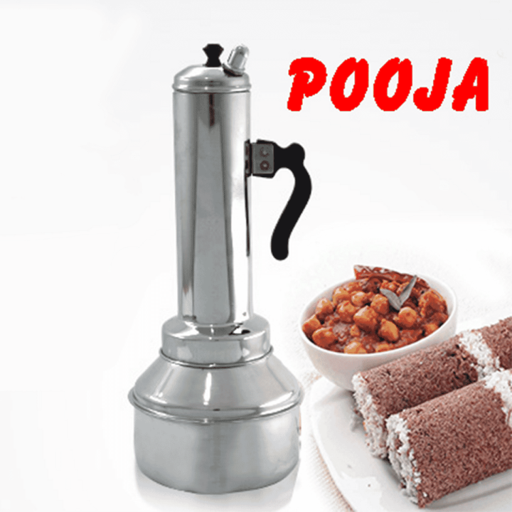 Induction base Single Stainless Steel Pittu Maker (Puttu Kodam with ...