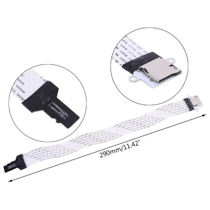 TF Micro TF-SD Card Male to Female Extension Cable Soft Flat FPC Cable ...