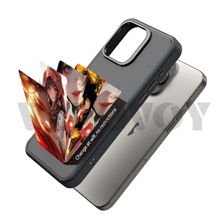 NEW DIY E Ink Screen Phone Case With Electronic For Iphone 16 15 14 13 ...