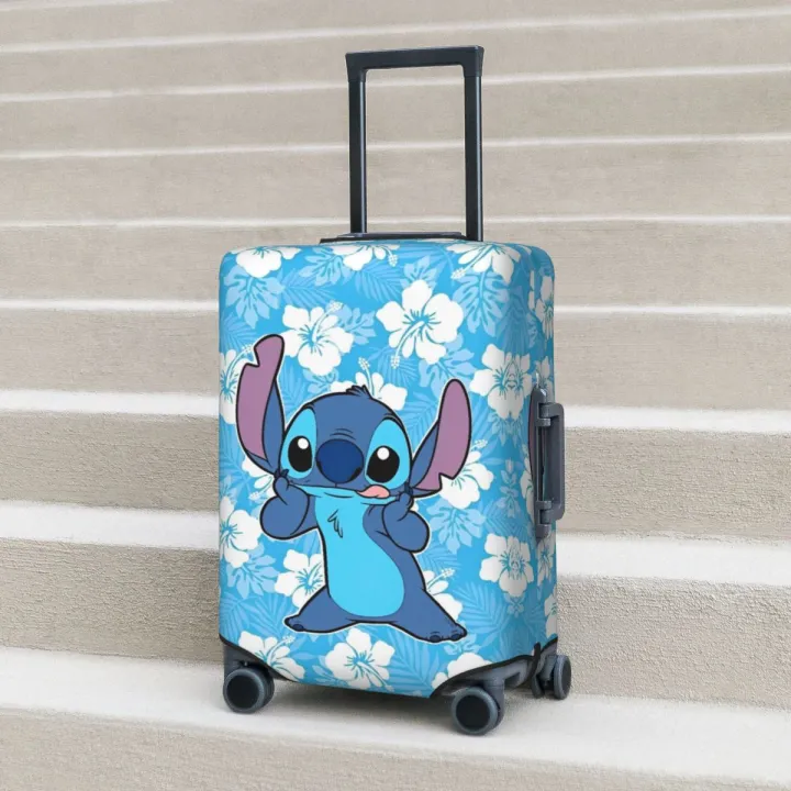 MINISO Stitch Cartoon Custom Suitcase Cover Cruise Trip Vacation ...