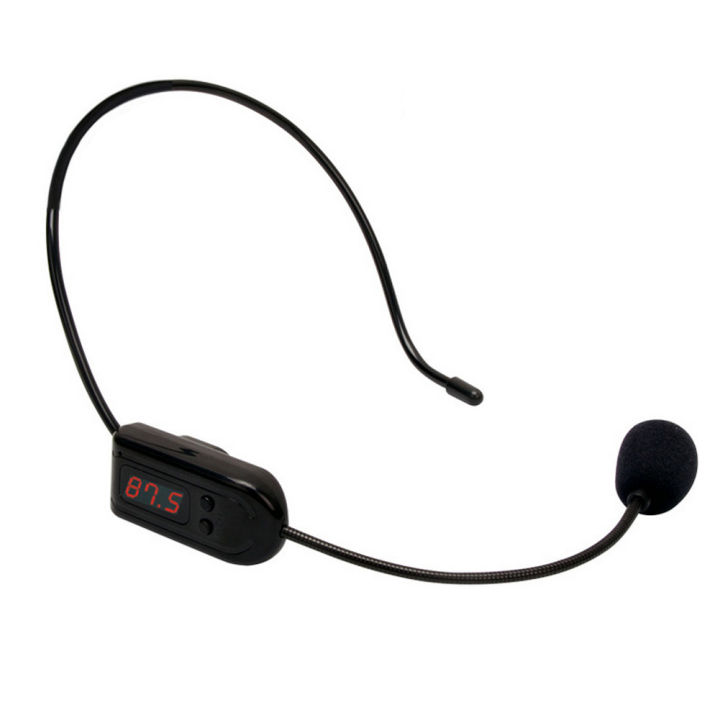 FM Wireless Microphone Headset Loudspeaker 87.0Mhz to 108Mhz 200 ...