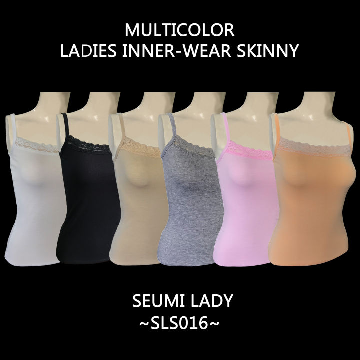 SEUMI LADY - Multicolor Womens' Inner-wear Tank Top Skinny Camisole ...