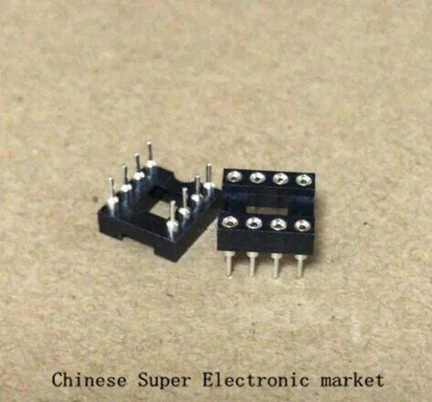 【TianYu Mall】10pcs DIP-8 Round Hole 8 Pins DIP DIP8 IC Sockets Adaptor ...