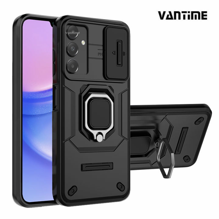Vantime for Samsung Galaxy A15 4G 5G Hard Case Sliding Lens Protector ...