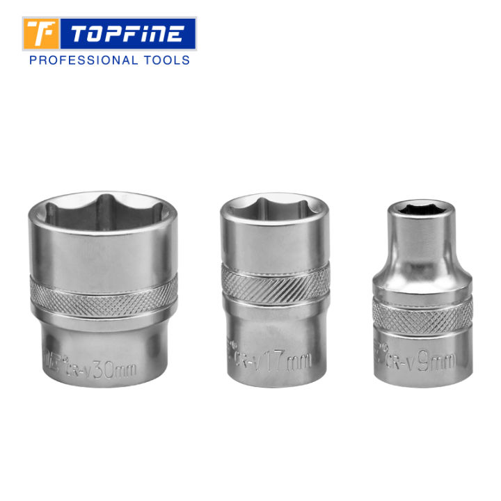 1/2" Drive Topfine Standard Socket - (6PT) - Cr-V - Multiple Sizes ...