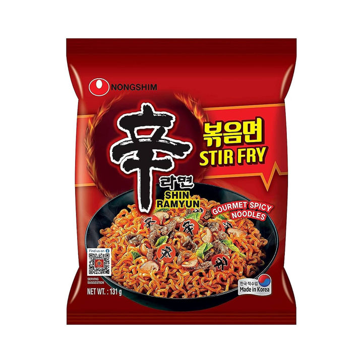 NONGSHIM STIR FRY RAMEN PACKET 131gm . KOREAN RAMEN NOODLES | Daraz.lk