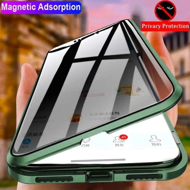 Protect Anti Peep Privacy Double Sided Temper Glass Case For Honor 400 ...