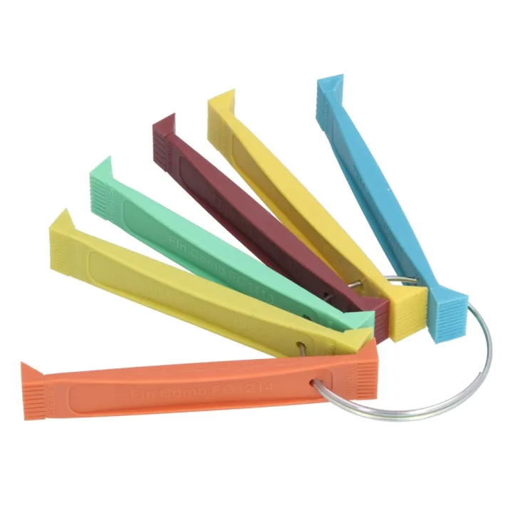 Tool Kit FCR6 Fin Comb Multiple Sizes Easy To Carry Ring Fin Comb ABS ...