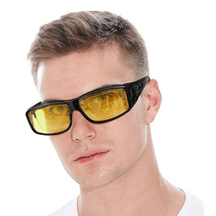 HD Vision Glasses black and yellow glasses | Daraz.lk