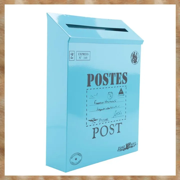 Mailbox Vintage Wall Mount Mailbox Post Letter Box Antique Metal ...