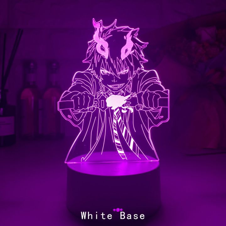 New 3d Led Light Anime Blue Exorcist Rin for Bedroom Decor Night Light ...