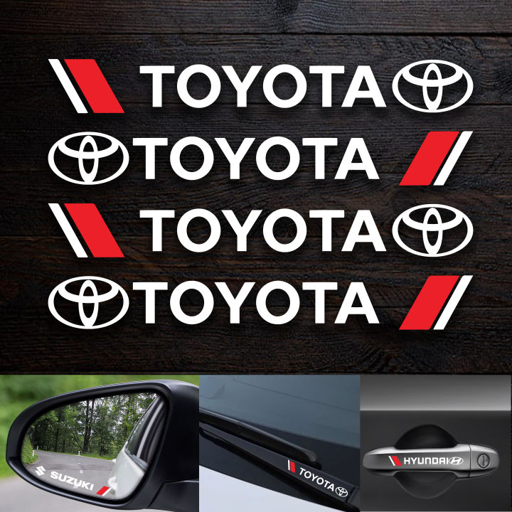4pc 5x3in Toyota Logo Sticker for Car, Motor Bike, Three wheeler & All ...