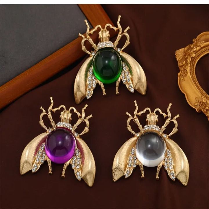 Creative and Delicate Jelly Belly Moth Brooch Female Fashion ...