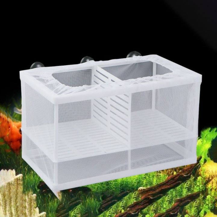 Portable Hanging Isolation Net Baby Fish Hatchery Hanging Aquarium Fish ...