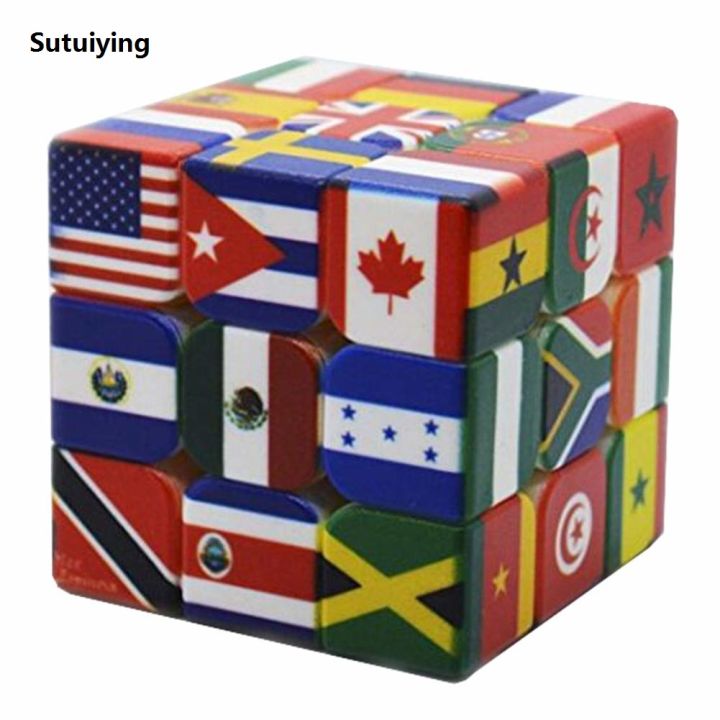 Sutuiying 2025 （New）NYT 3X3X3 Uv Printing National Flag Magic Cube ...