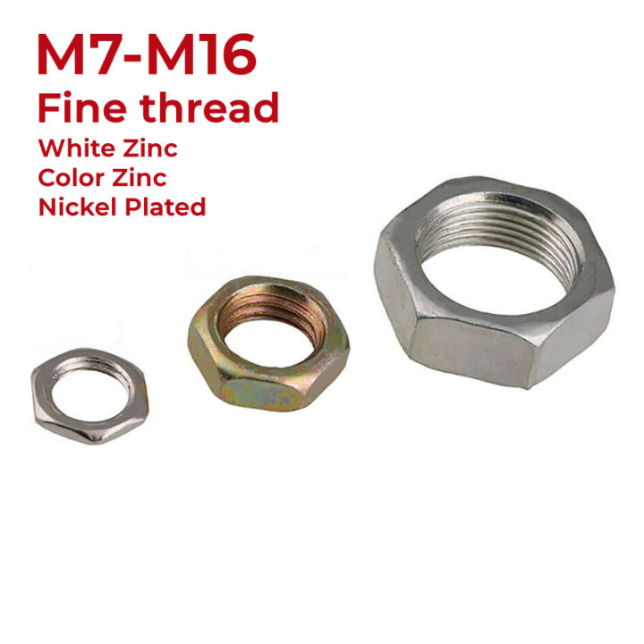 M7 M8 M9 M10 M12 M14 M16 Carbon Steel Fine Pitch Thread Hex Nuts ...